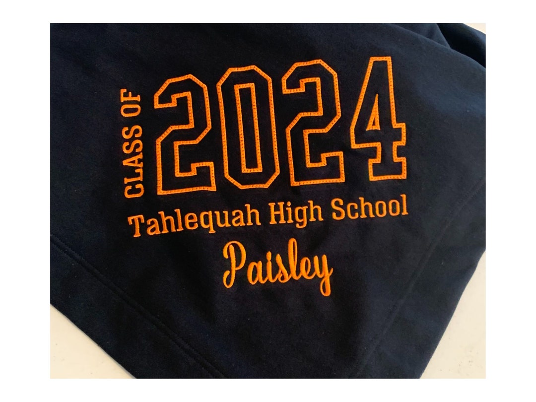 Personalized Senior Gift, Embroidered Class of 2026 Senior Blanket ...