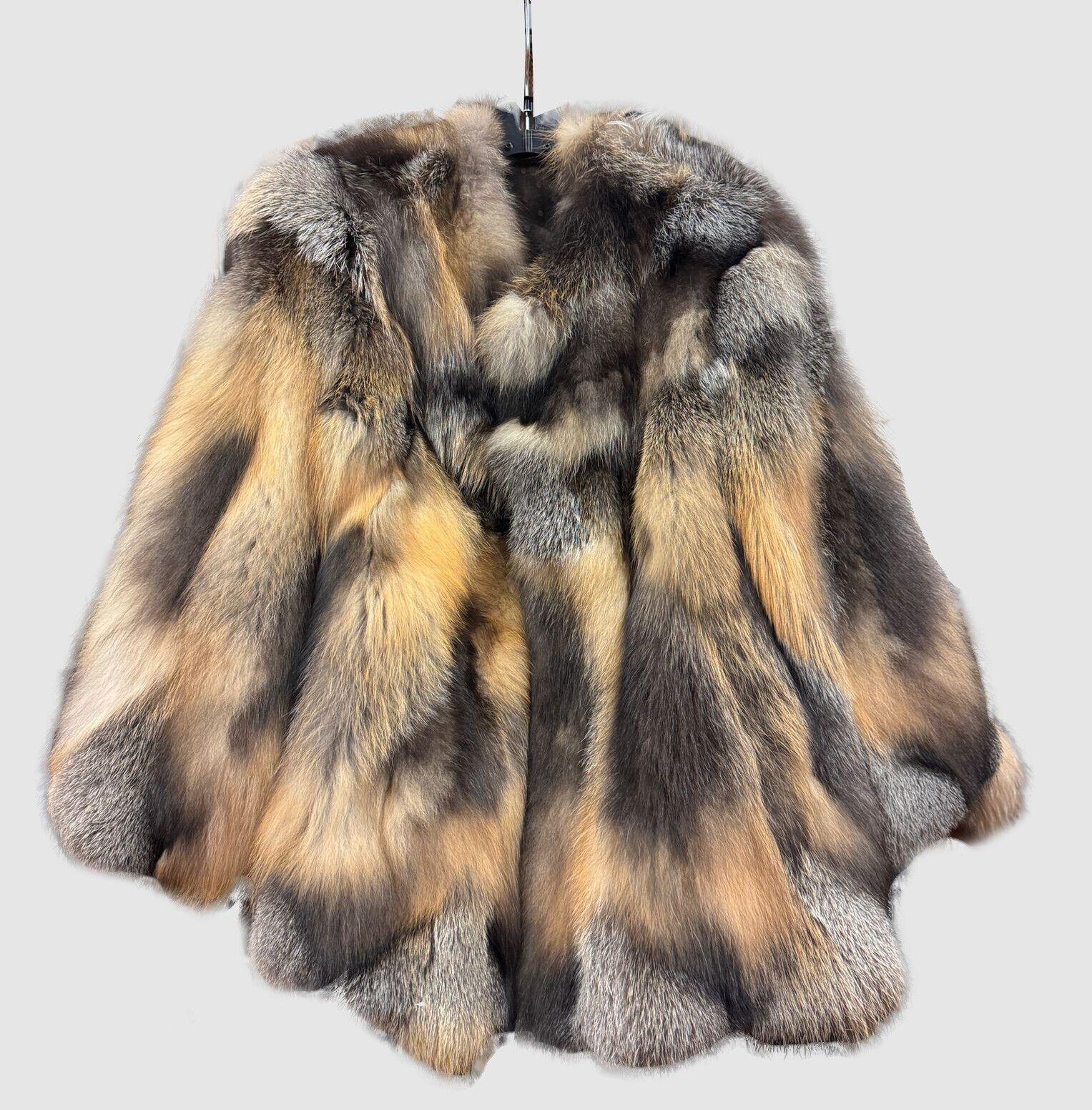 Women's New Cross Fox Fur Wrap Cape Special Occasion - Etsy