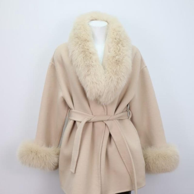 Womens Cream Fur Jacket - Etsy