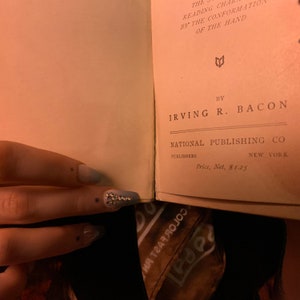 Cheirognamy Antique Palmistry Book - Palmistry Astrology Grimoire ...