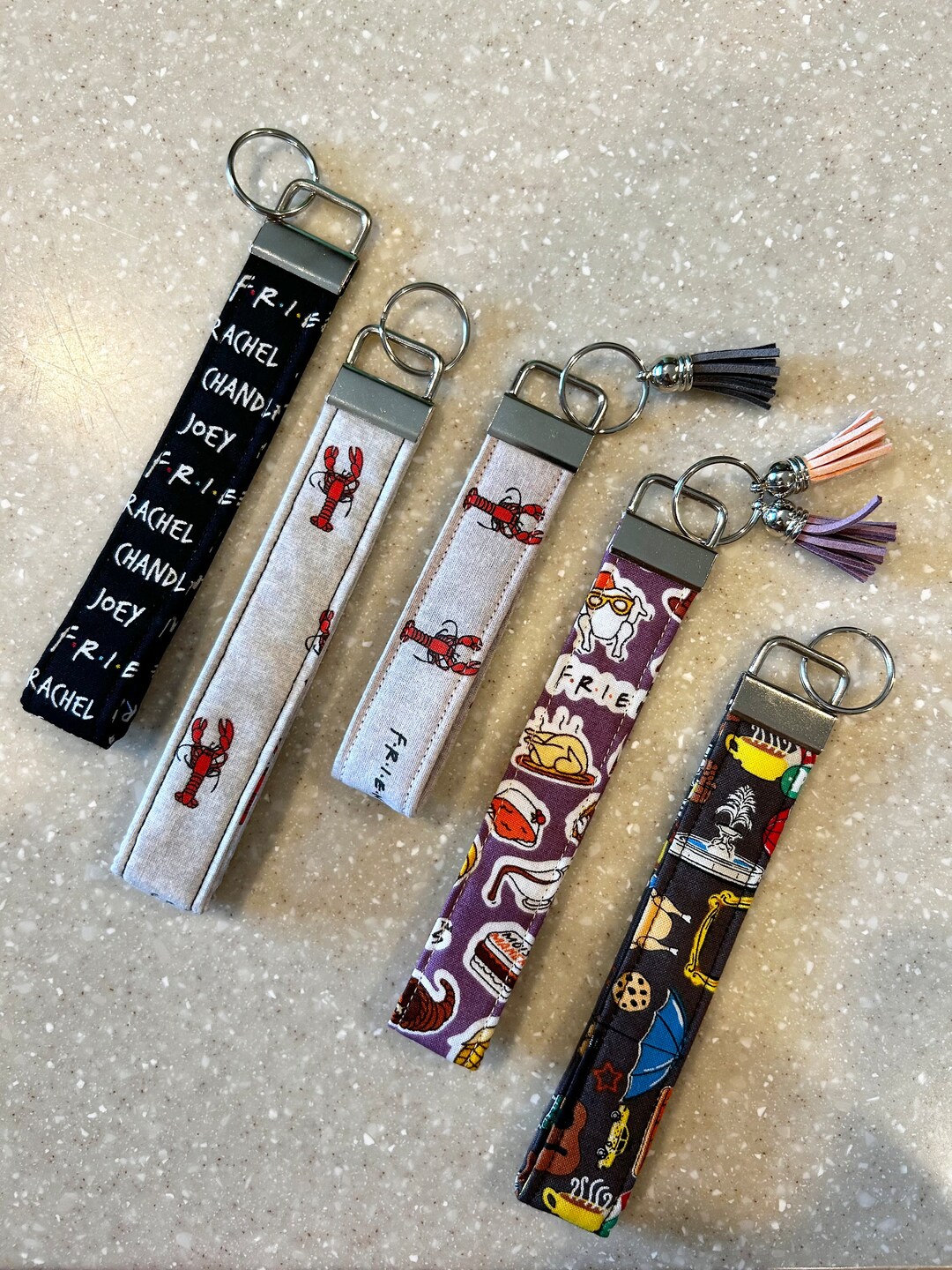 Handmade Fabric Keychain Made With Licensed Fabric / Friends / Handmade ...