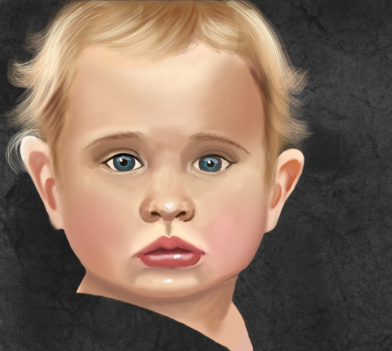 Custom Digital Portrait (color) - Etsy