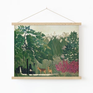 The Waterfall by Henri Rousseau 1910 High Quality Famous Tropical Wild ...