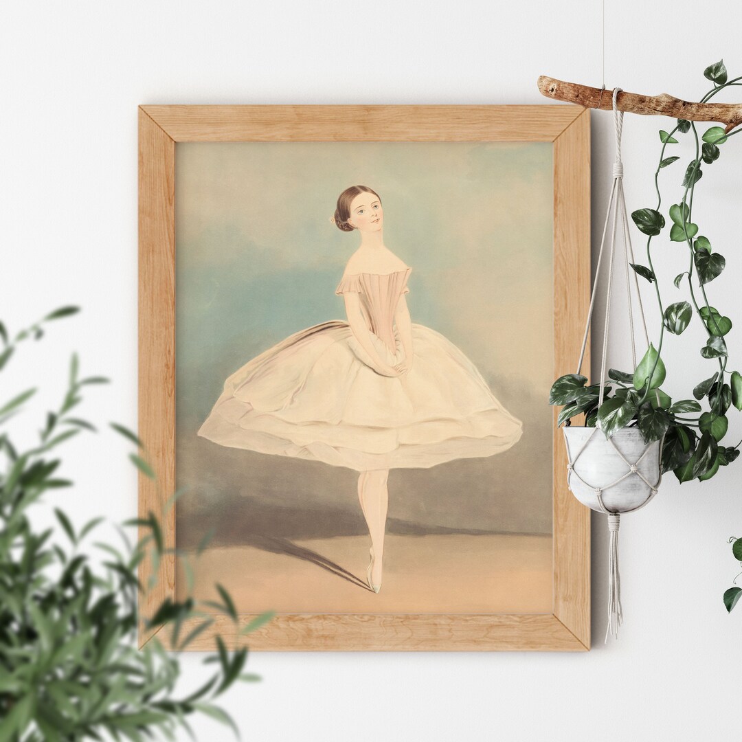 Ballerina Painting of Miss Clara Webster by G.A. Turner 1845 Famous ...