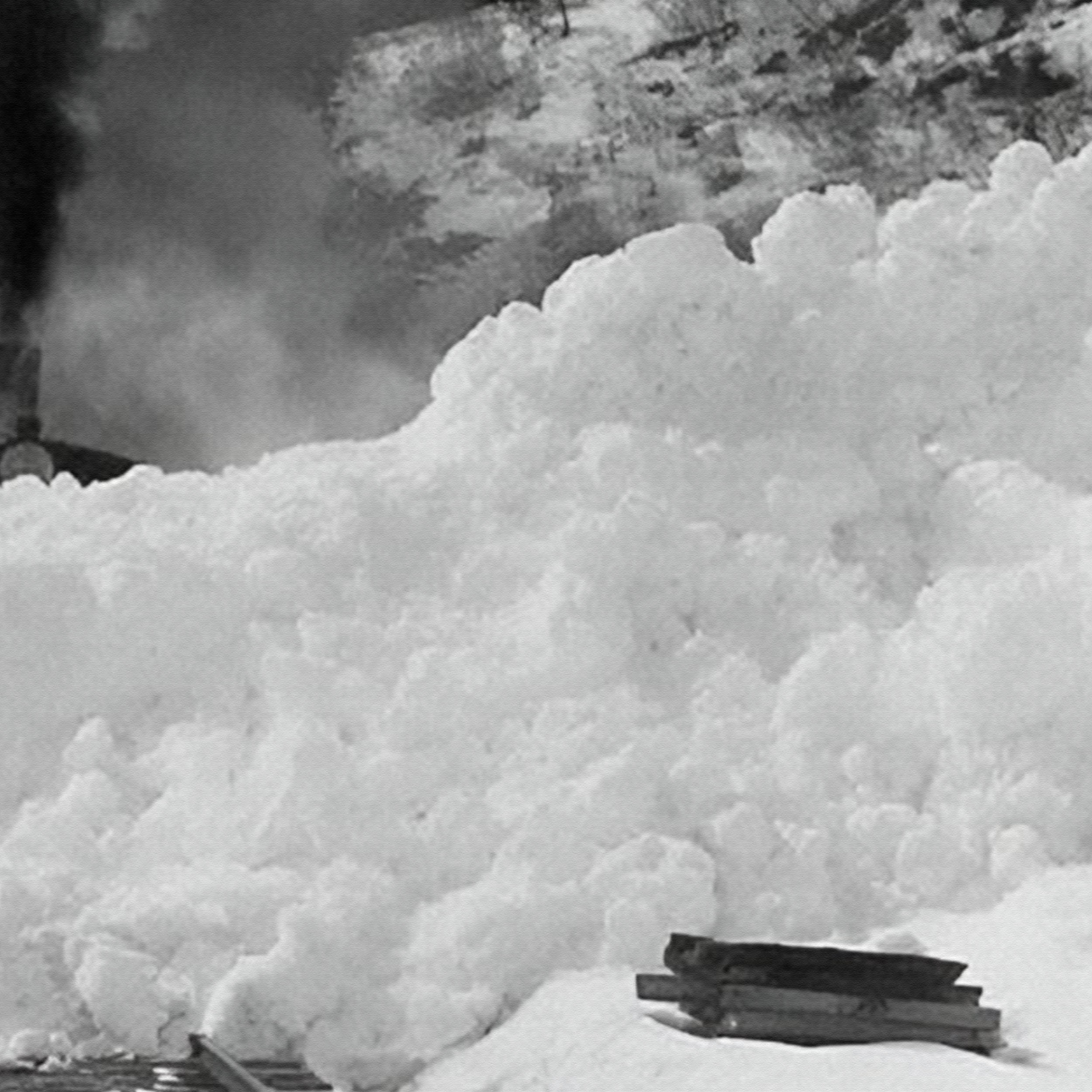Avalanche of Snow Across Railroad Tracks by Frank George 1855-1924 ...