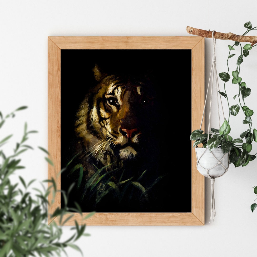 Tiger Print, Vintage Posters, Nature Art, Animal Print, Cat Bedroom ...