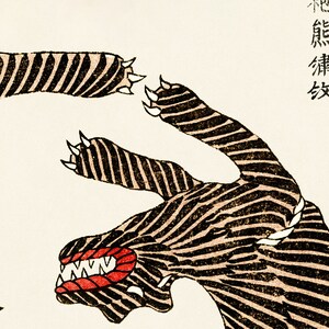 Japanese Tigers by Taguchi Tomoki 1860-1869 Famous Yin-yang Circle ...