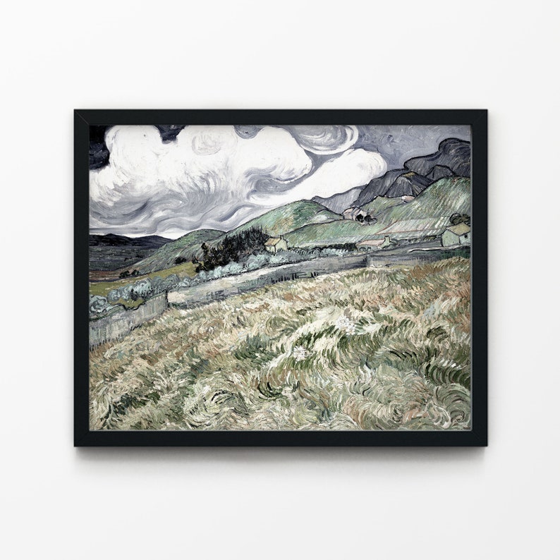 Landscape From Saint-remy by Vincent Van Gogh 1889 Famous - Etsy