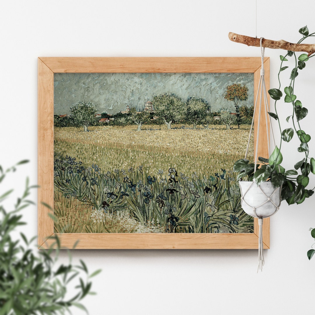 Field With Flower Near Arles by Vincent Van Gogh 1888 European ...