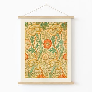 Pink and Rose Vintage Illustration by William Morris 1834-1896 Famous ...