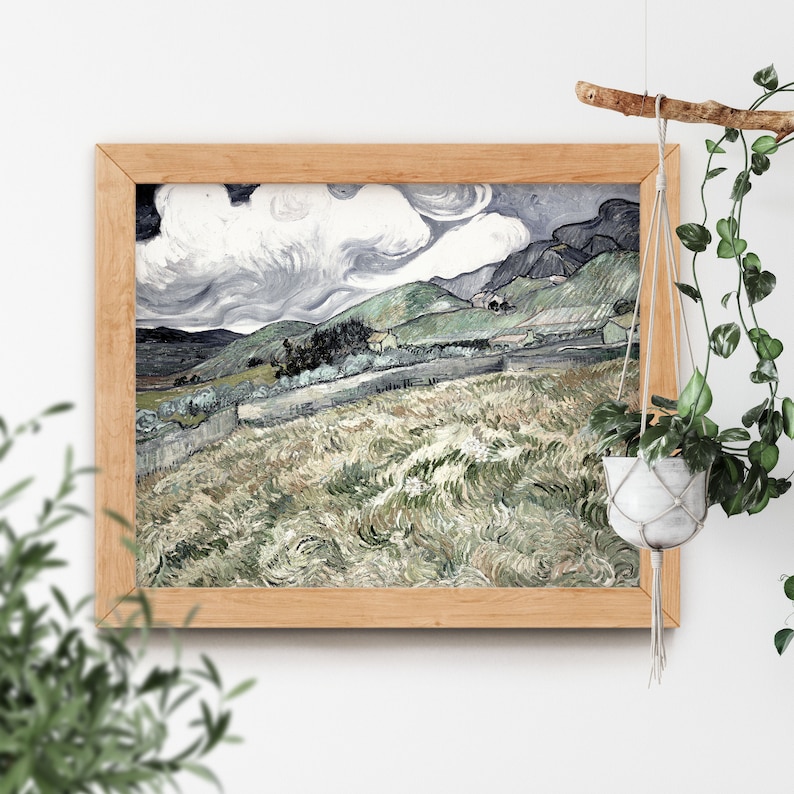 Landscape From Saint-remy by Vincent Van Gogh 1889 Famous - Etsy