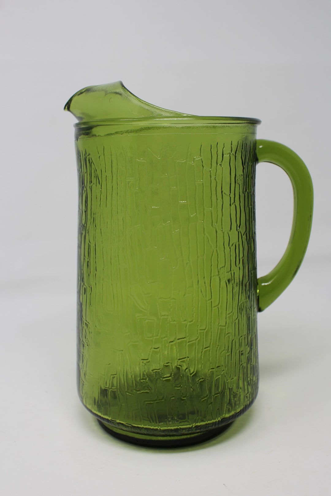 Anchor Hocking Pagoda Pitcher in Avocado Green With Ice Lip - Etsy