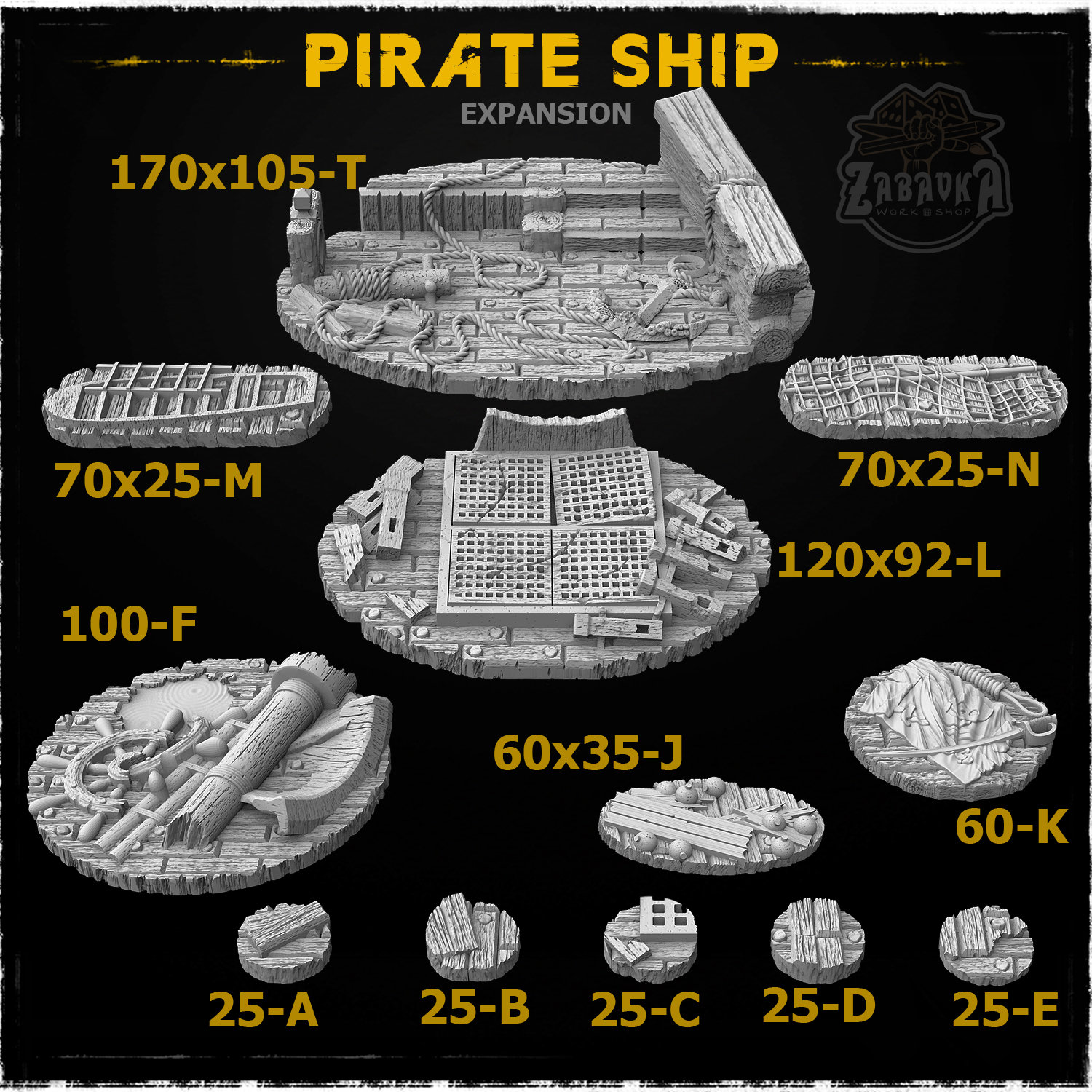 Pirate Ship Wargames Bases Miniature Bases Toppers - Etsy