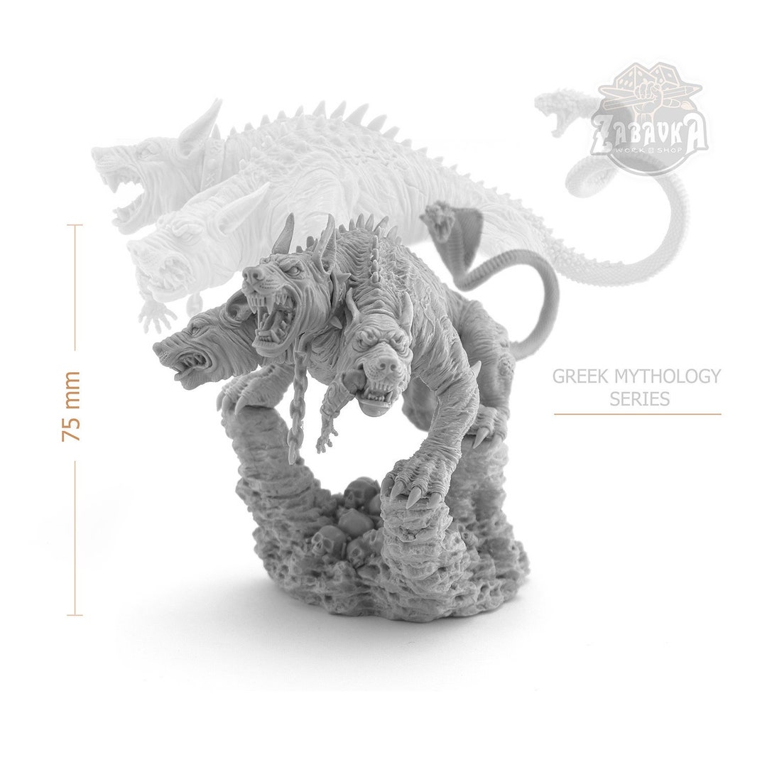 Cerberus 75mm Wargaming and Collectible Fantasy Miniature for Tabletop ...