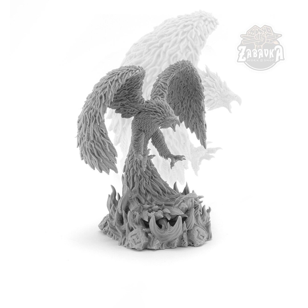Phoenix Dnd Creature 54mm Fantasy Resin Miniature for Dnd, Wargaming ...