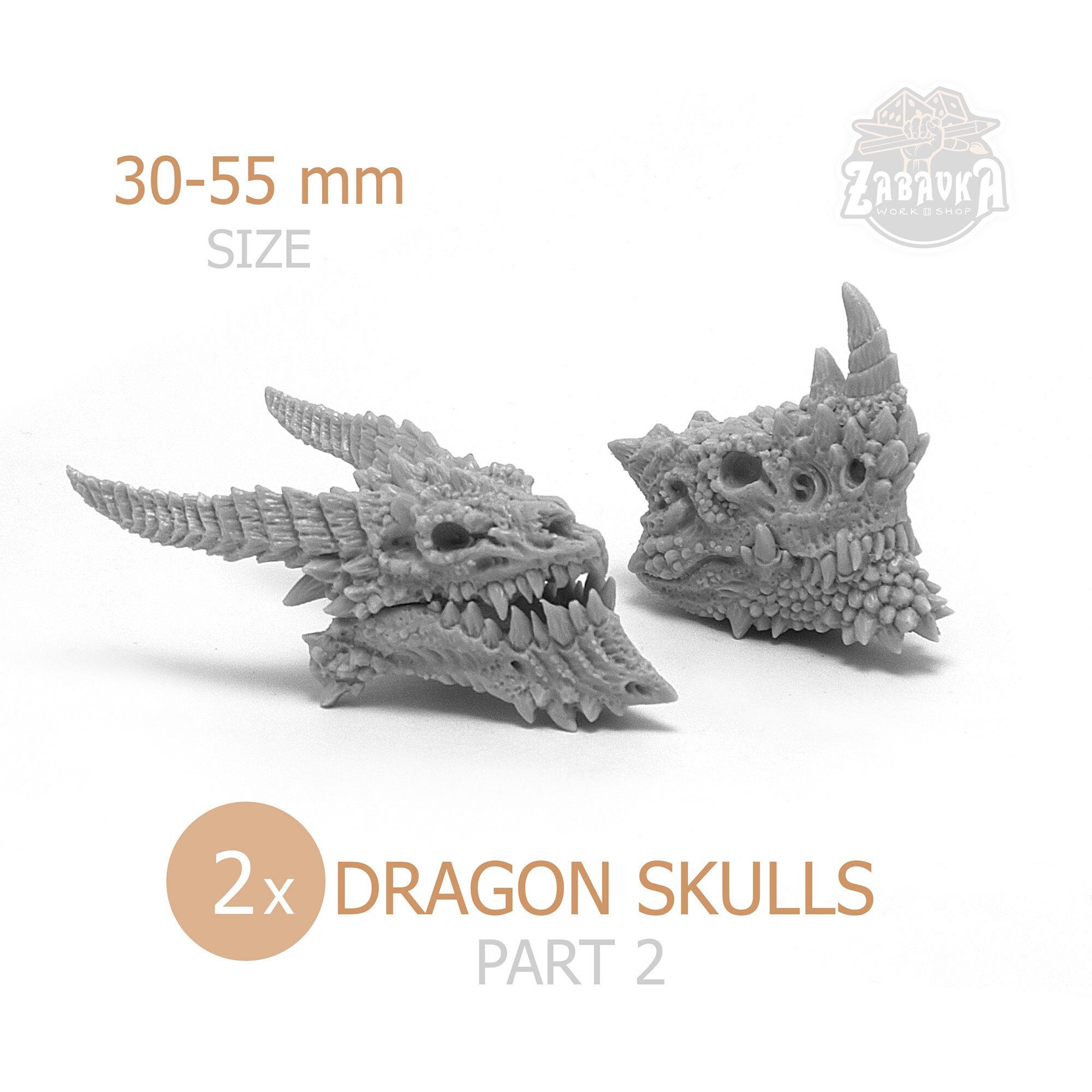 Fantasy Dragon Skulls part 2 Dnd Skulls Terrain Bases - Etsy