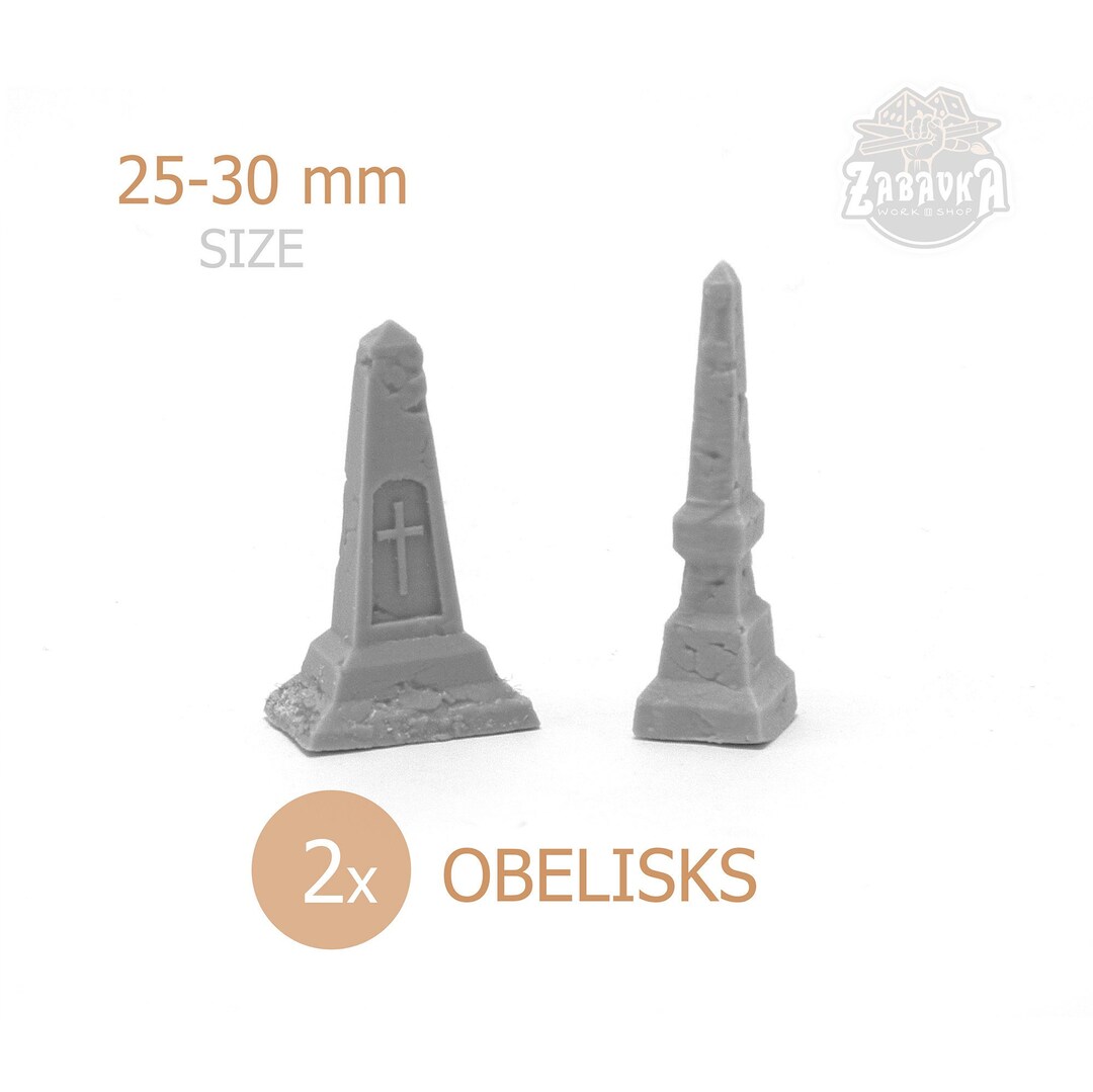 Obelisks Terrain Bases for Tabletop Gaming D&D Dnd Role Playing Games ...