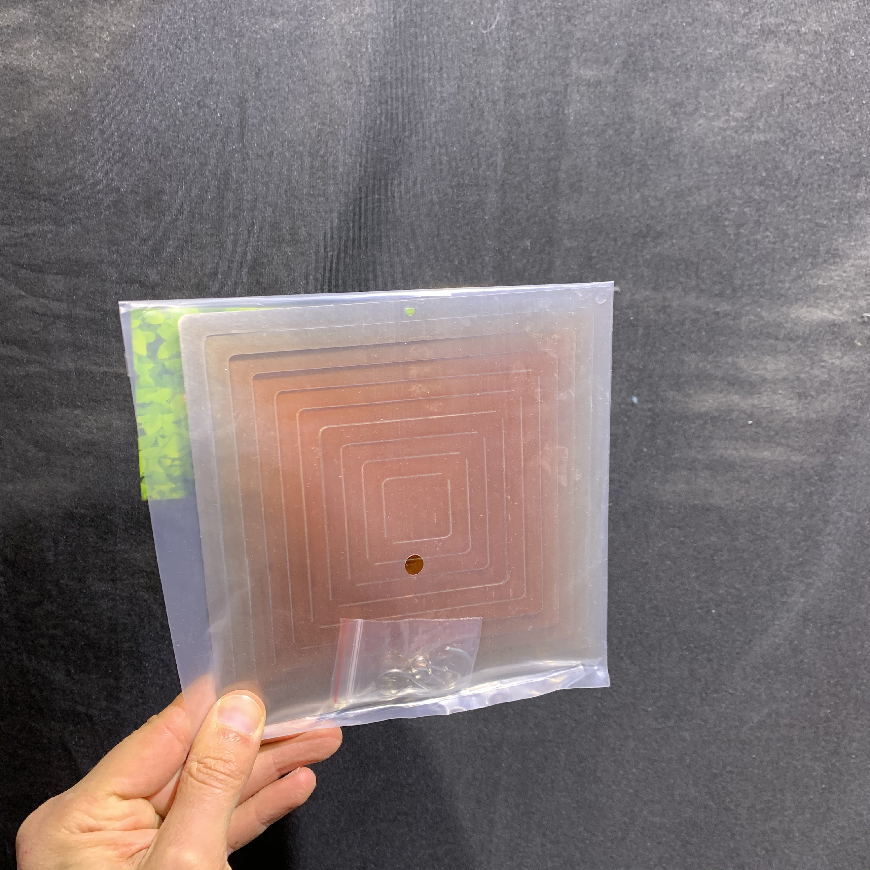 SQUARE Wind Spinner Silver&gold Color. Home and Garden Decoration ...