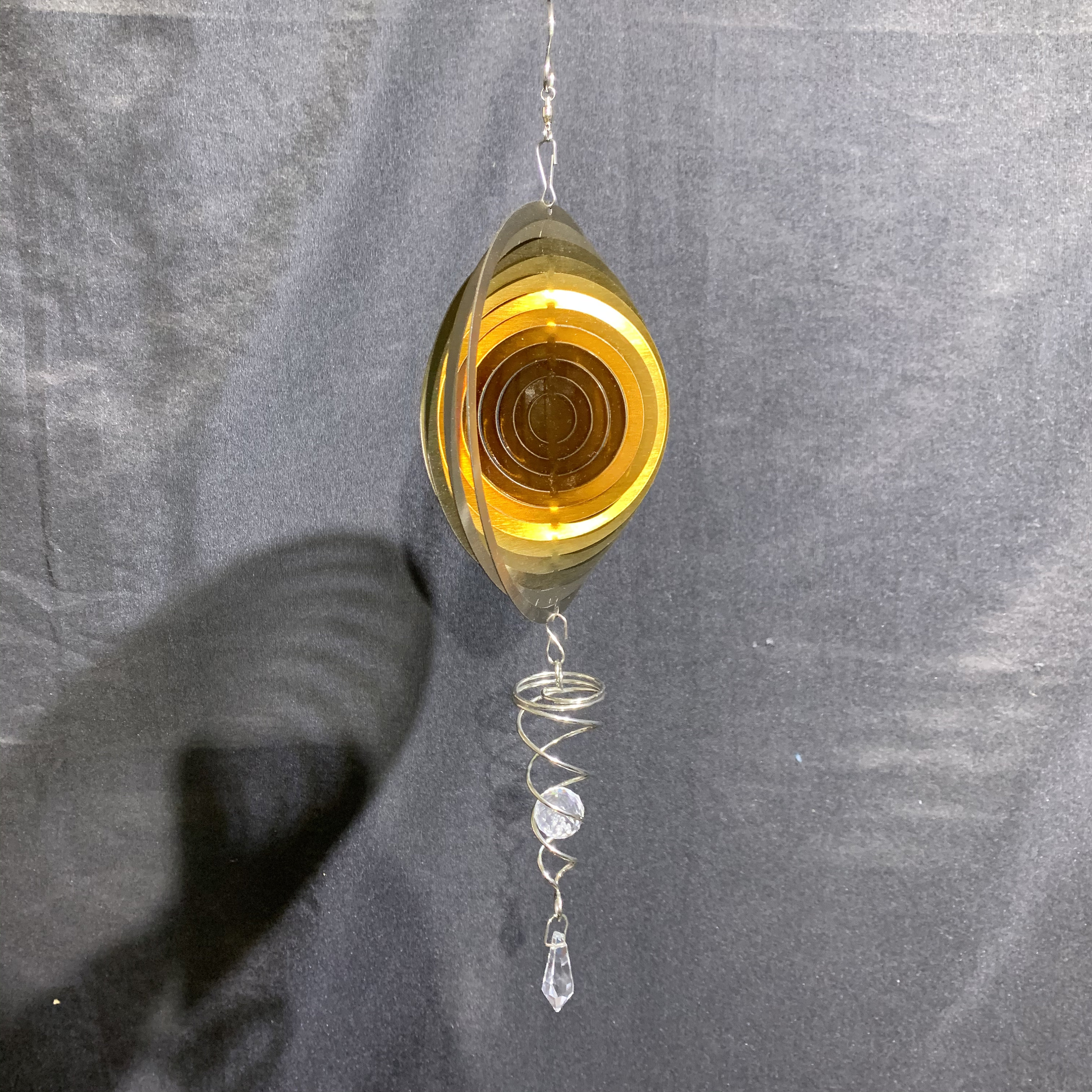 CIRCLE Wind Spinner and Mini Tail With Crystal Ball. - Etsy