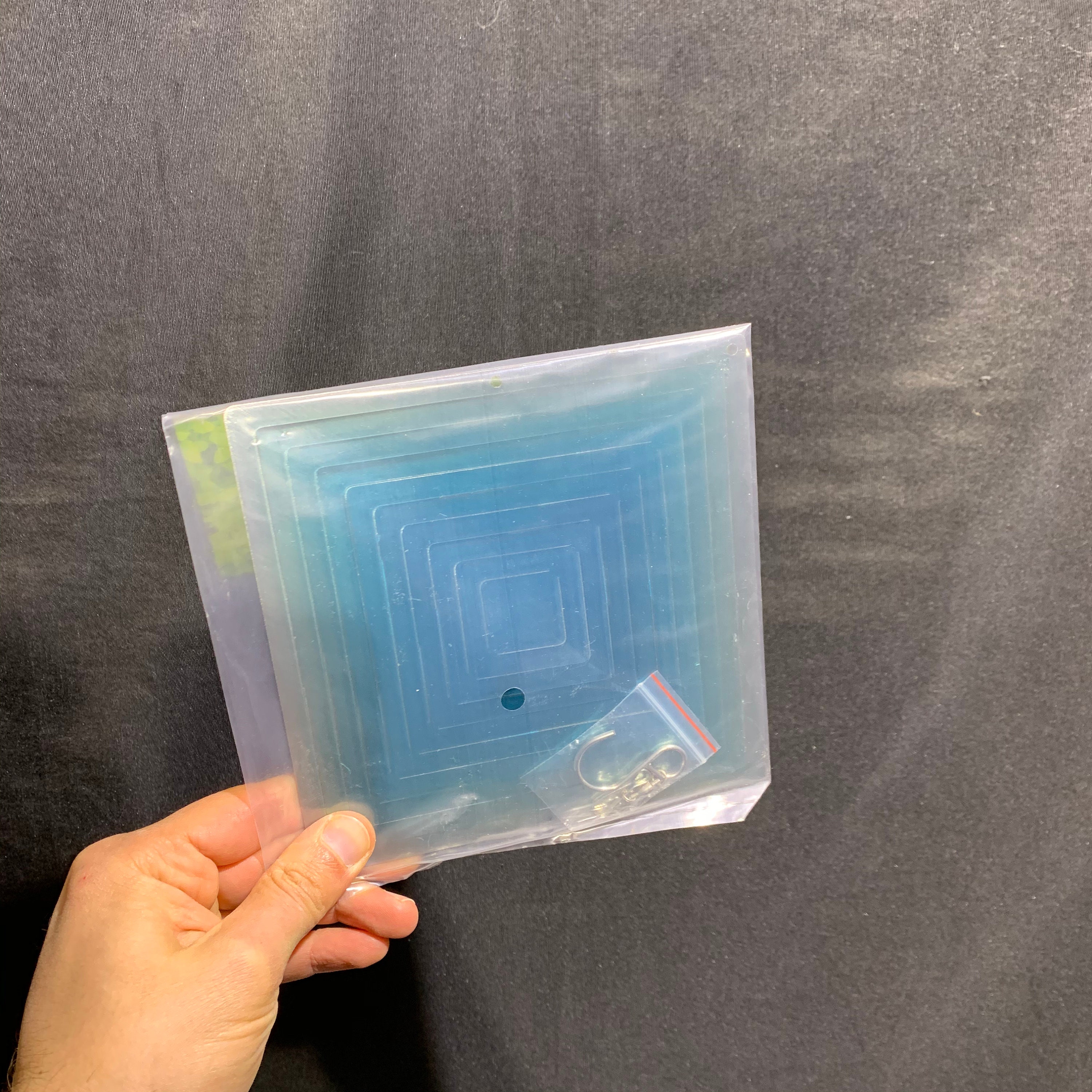 SQUARE Wind Spinner and Mini Tail With Crystal Ball. | Etsy