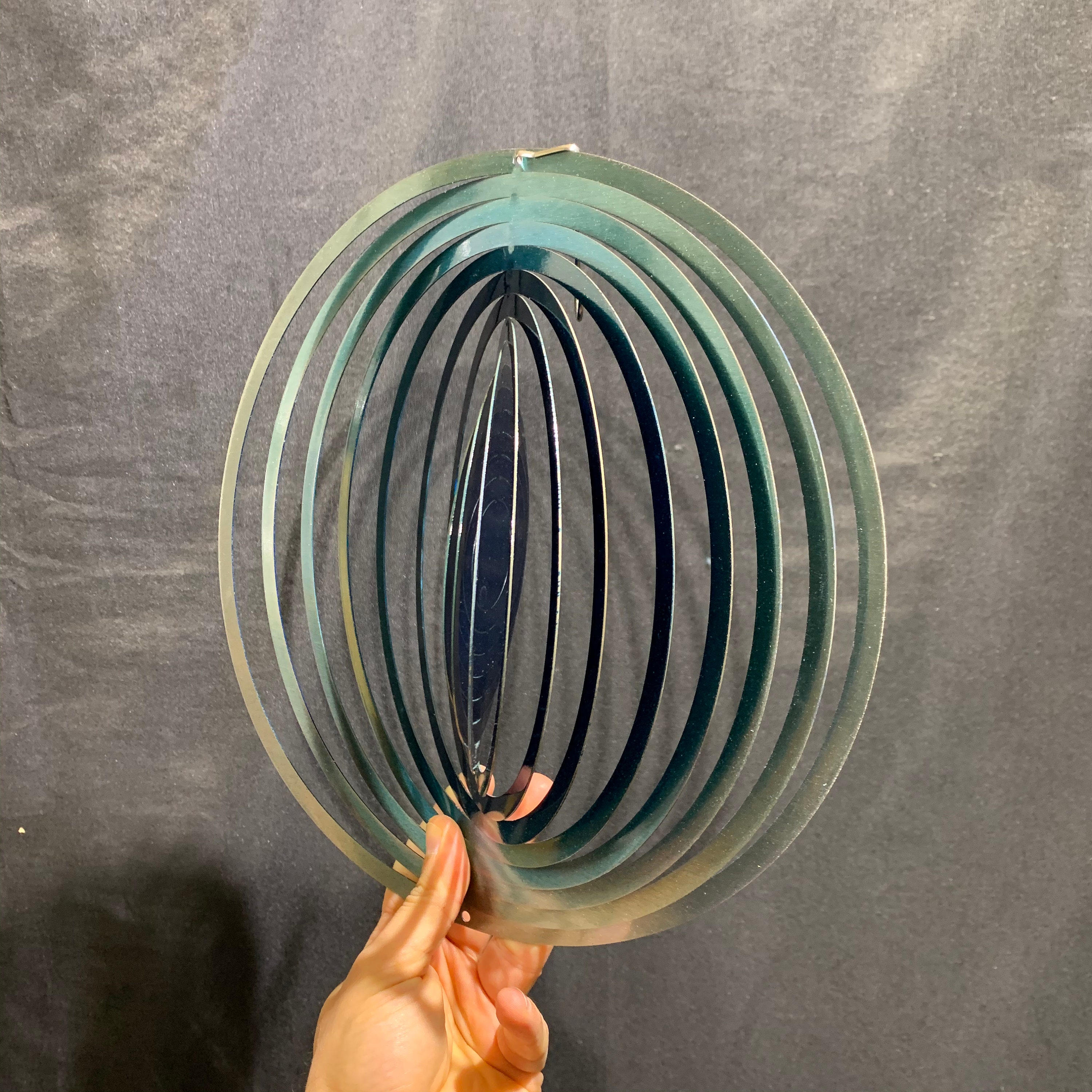 CIRCLE Wind Spinner 12 and TAIL With 2 Crystal Balls. - Etsy UK