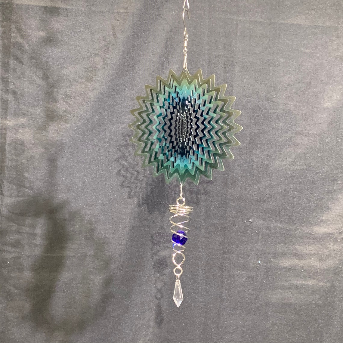 STAR WAVE Wind Spinner and Mini Tail With Crystal Ball. - Etsy UK