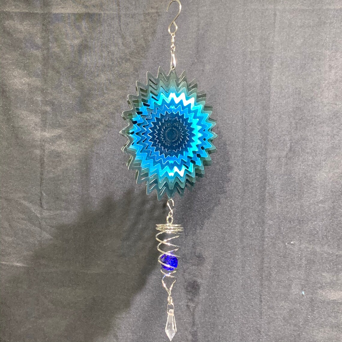 STAR WAVE Wind Spinner and Mini Tail With Crystal Ball. - Etsy UK