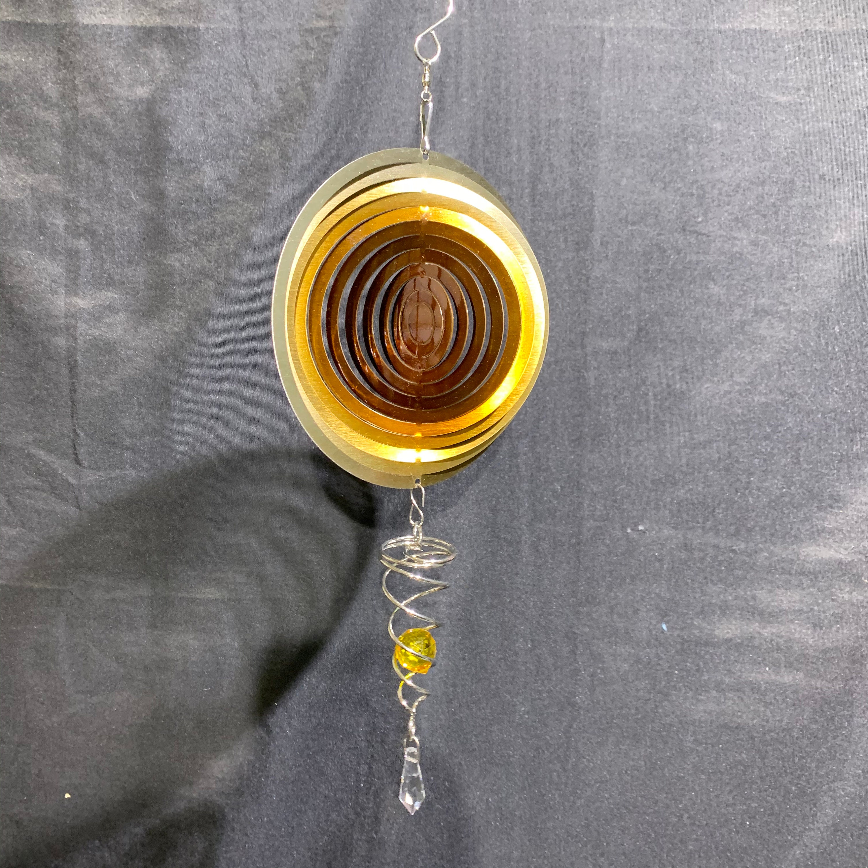 CIRCLE Wind Spinner 6 and Mini Tail With Crystal Ball. - Etsy