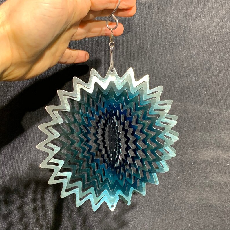 STAR WAVE Wind Spinner and Mini Tail With Crystal Ball. - Etsy UK