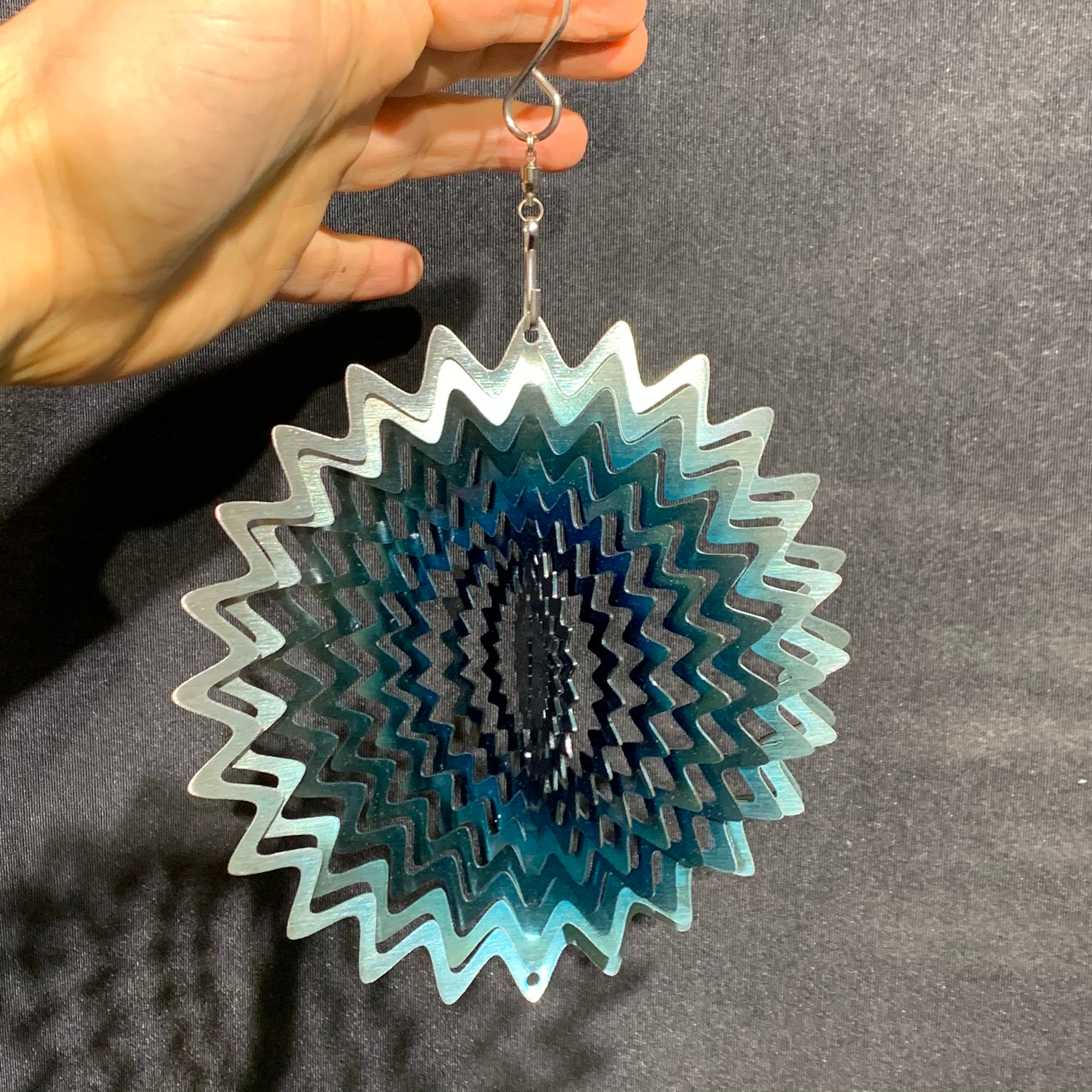 STAR WAVE Wind Spinner and Mini Tail With Crystal Ball. - Etsy UK