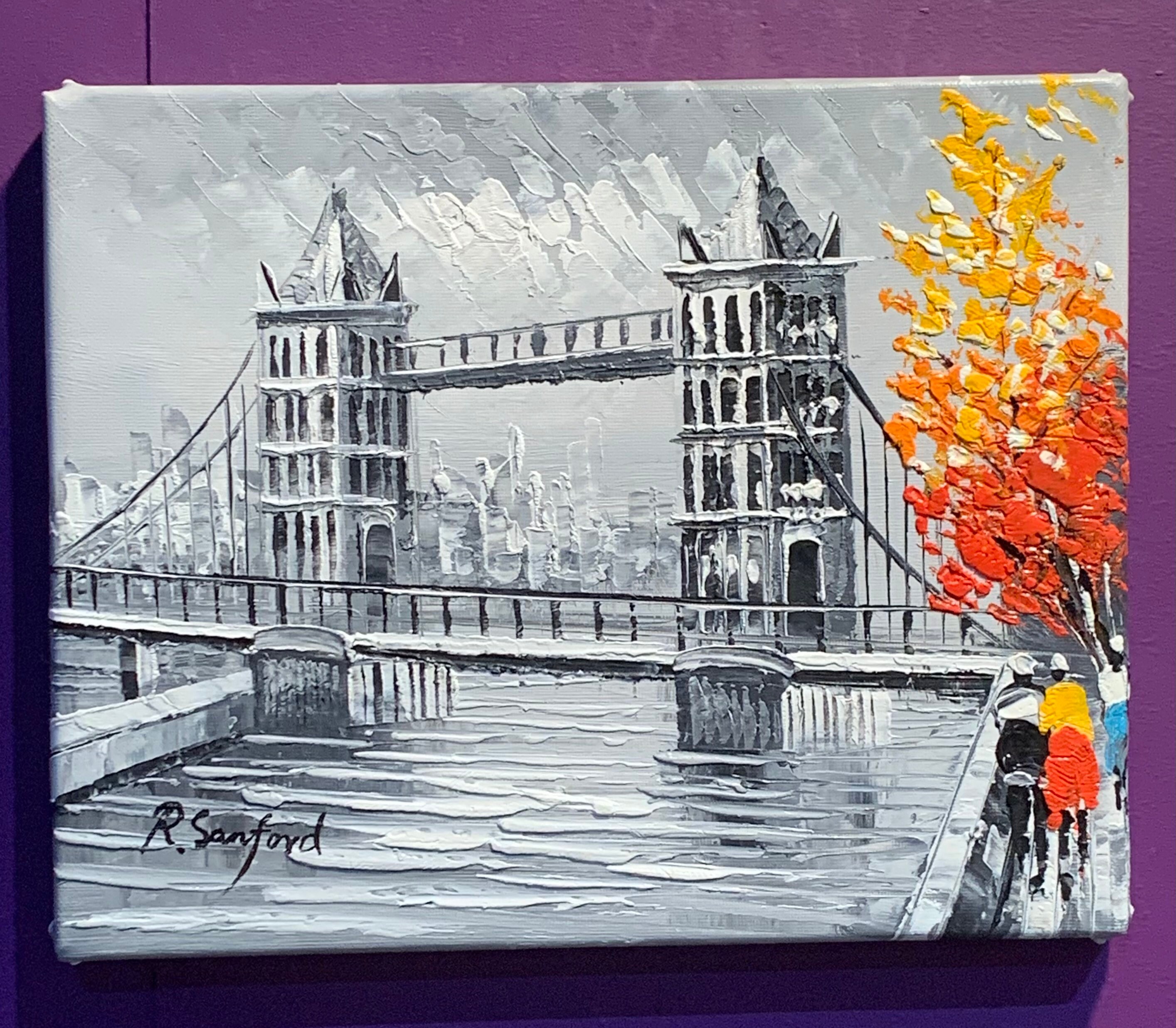 Tower Bridge London. London Painting. Hand-painted Cityscape | Etsy