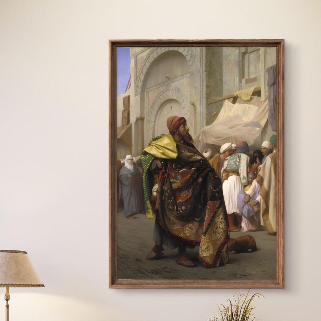 The Carpet Merchant Orientalist Market Scene Digital Print – Middle ...