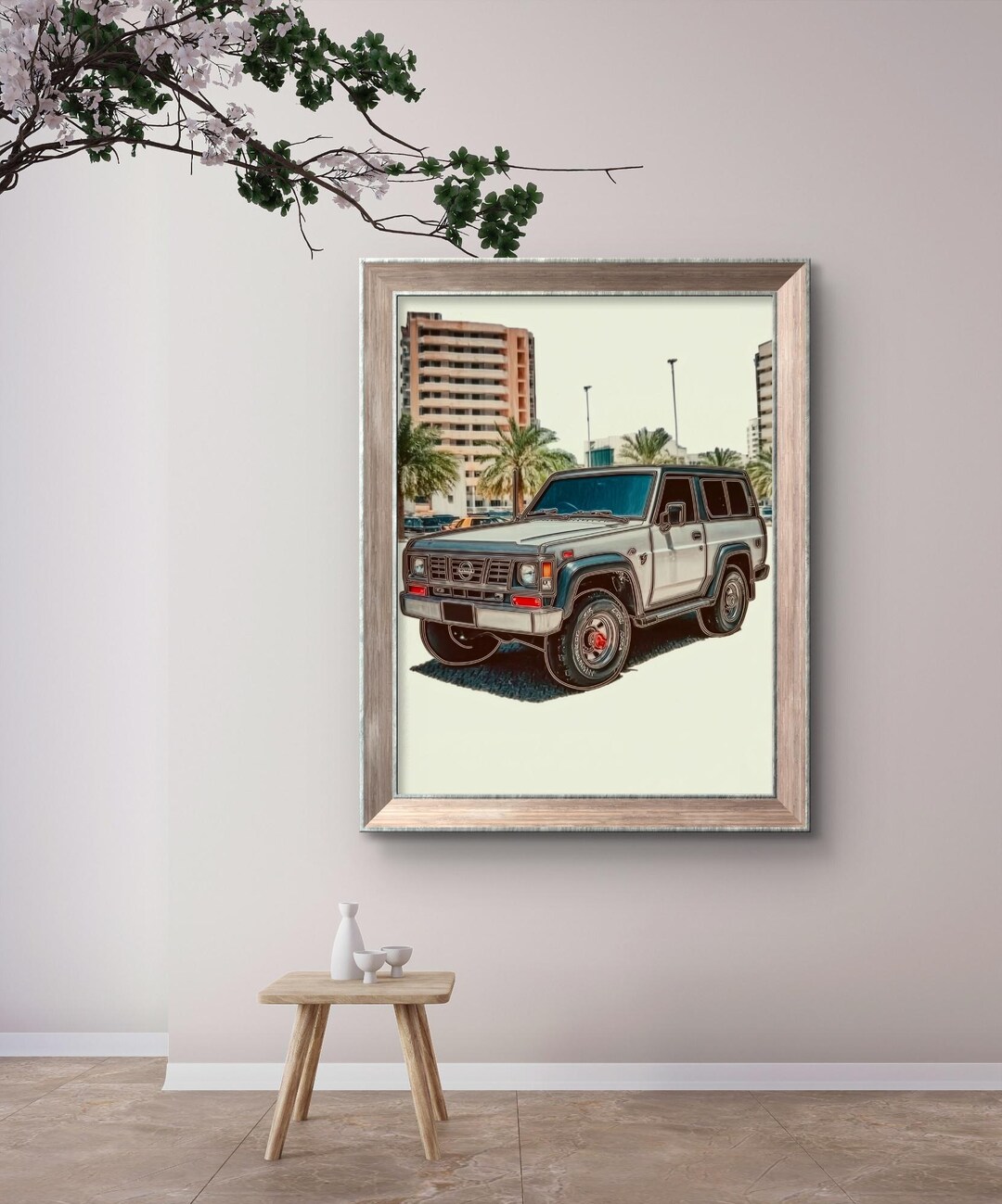 Vintage Nissan Patrol Y60 UAE Icon Wall Art Print | Classic Desert ...