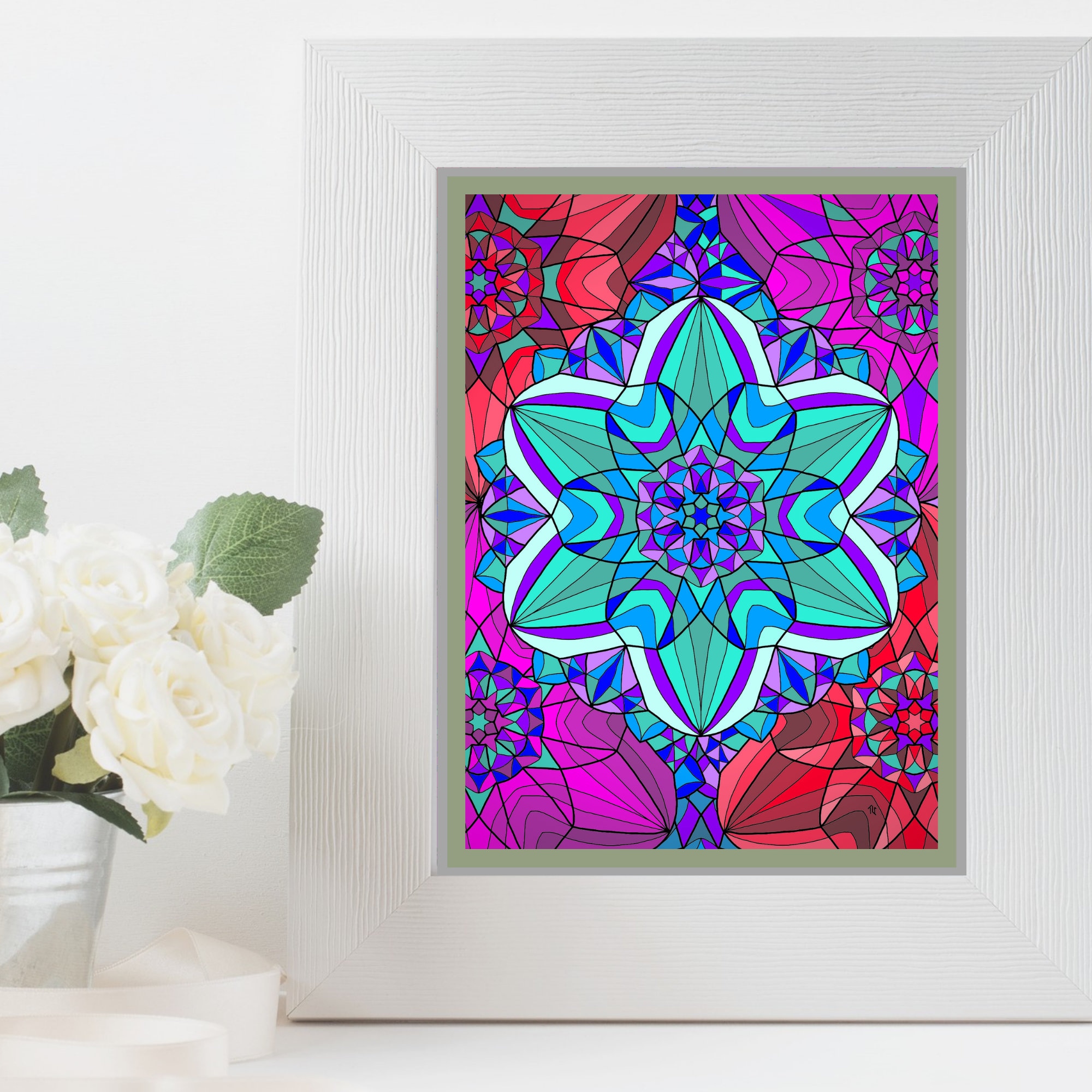 Printable Mandala Full Page Collage Coloring Pages Volume 1, Adult ...