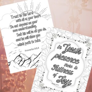 10 Printable Faith Based Coloring Pages Vol 3, Printable Pdf, Instant ...