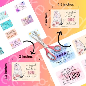 20 Encouraging Bible Verse Printable Cards Esv,printable Scripture Note ...