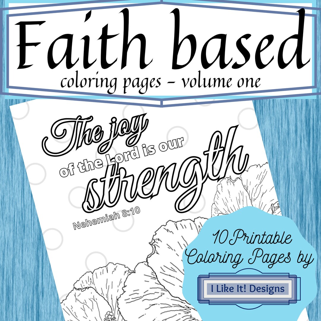 10 Printable Faith Based Coloring Pages, Adult Coloring Pages Printable ...