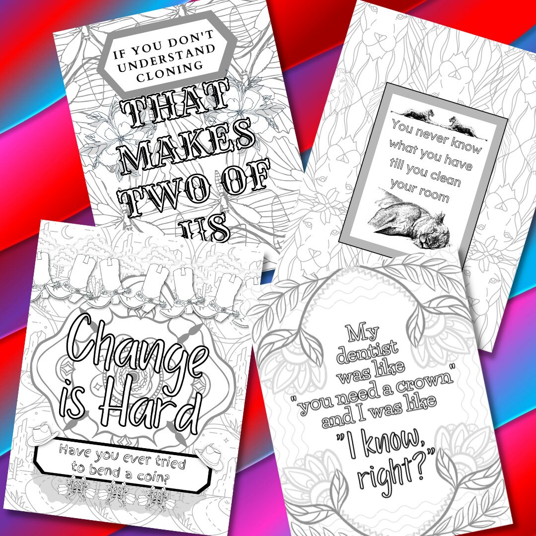 Printable "now That's Punny- Volume 1" Coloring Pages; Funny Coloring ...