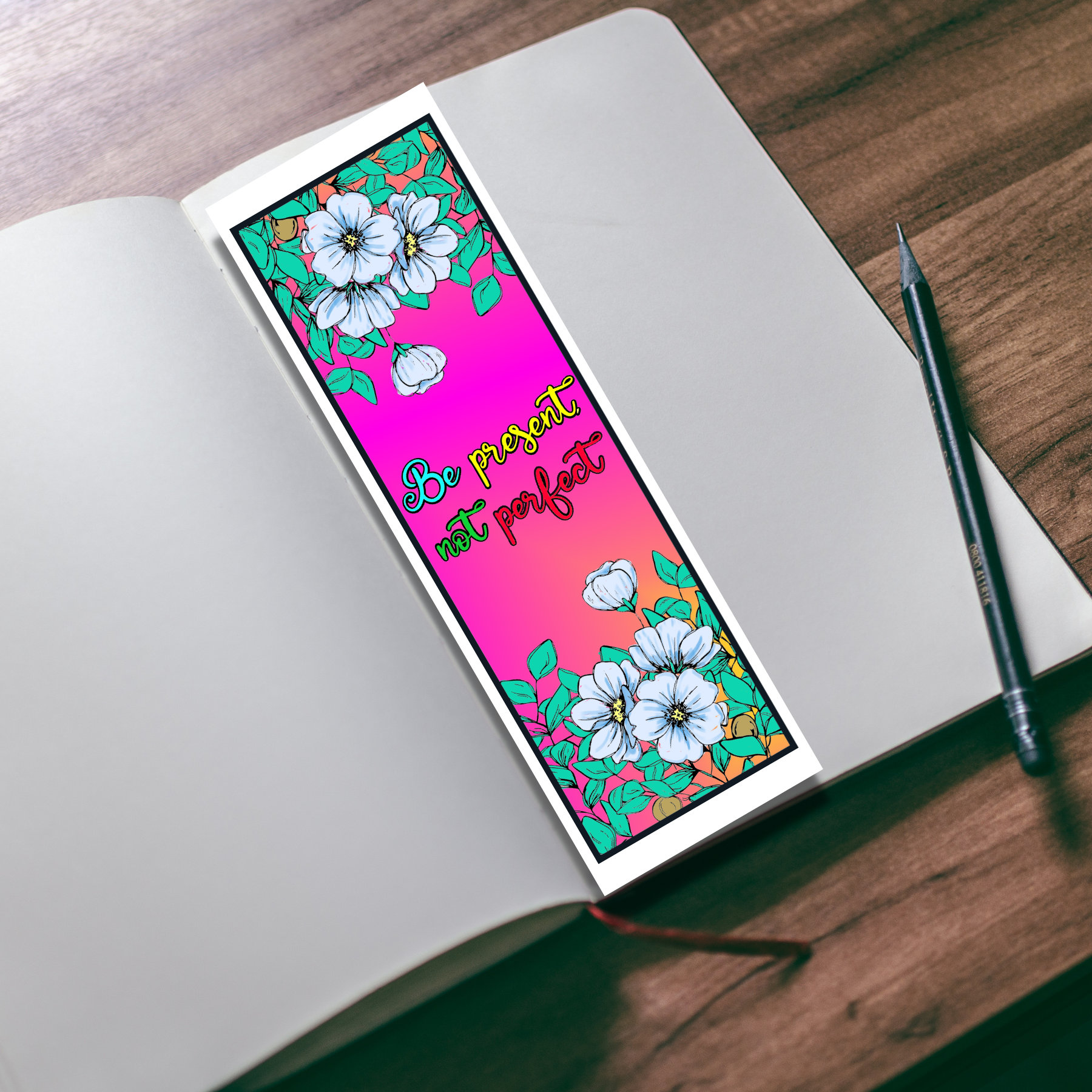 4 Printable Coloring Bookmarks With Inspirational Quotes With Flowers ...