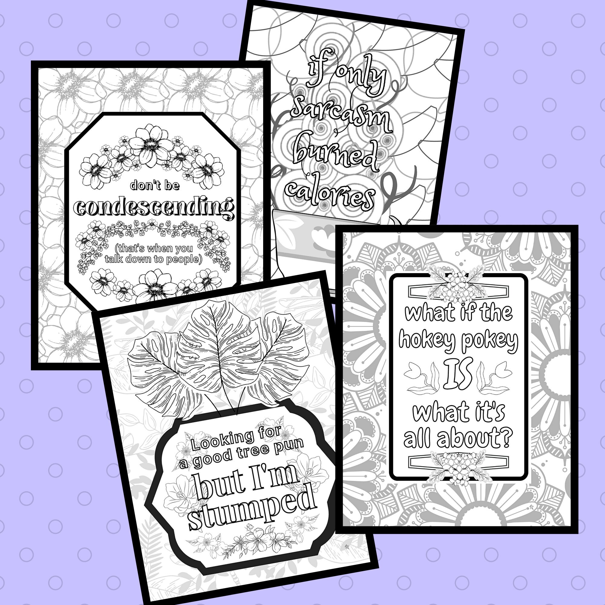 Printable "now That's Punny- Volume 2" Coloring Pages; Printable Pdf ...