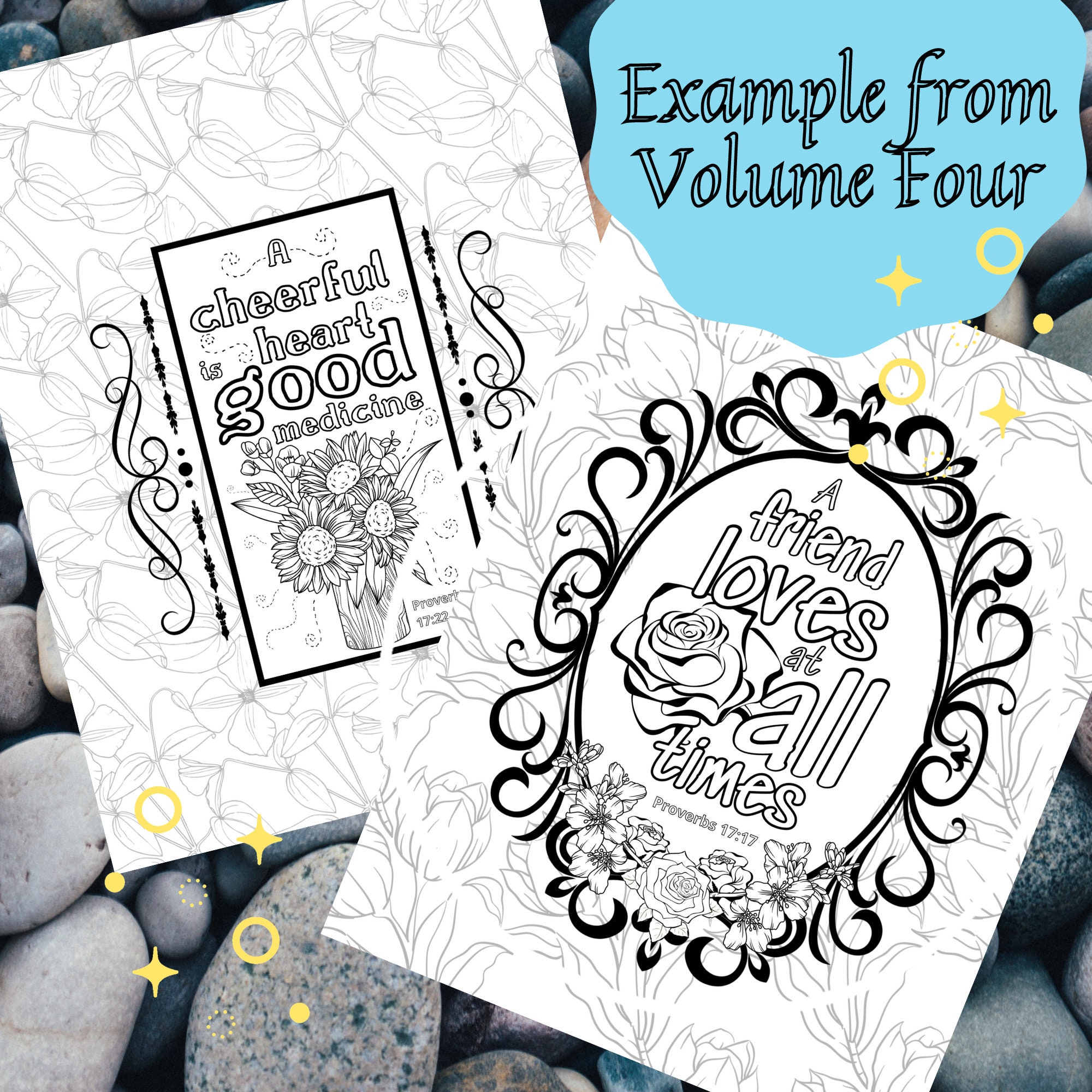 50 Printable Faith Based Coloring Pages Bundle Vol 1 Thru 5, Printable ...
