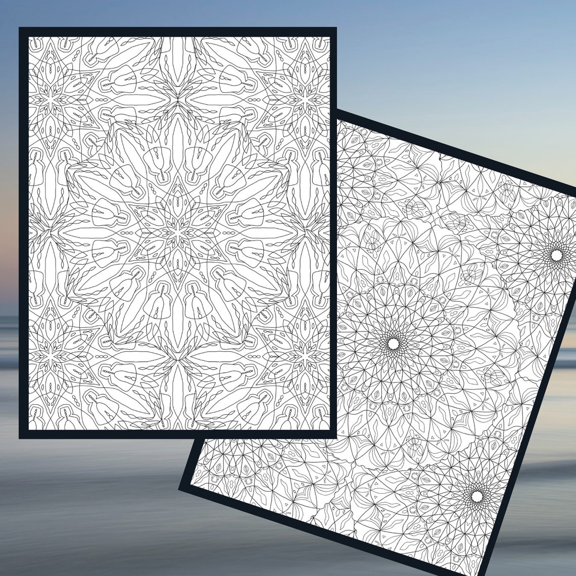 Printable Mandala Full Page Collage Coloring Pages Volume 1, Adult ...