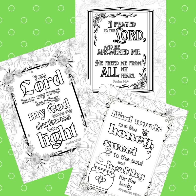 10 Printable Faith Based Coloring Pages Vol 4 Printable Pdf - Etsy