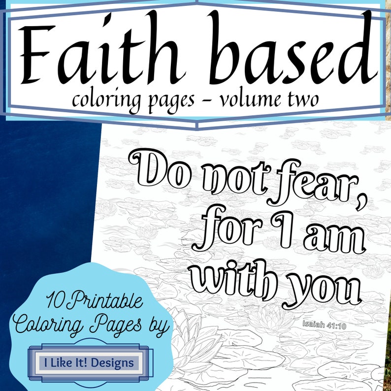 10 Printable Faith Based Coloring Pages; Bible Scripture Coloring ...