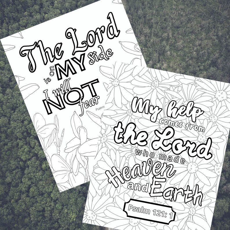 10 Printable Faith Based Coloring Pages; Bible Scripture Coloring ...