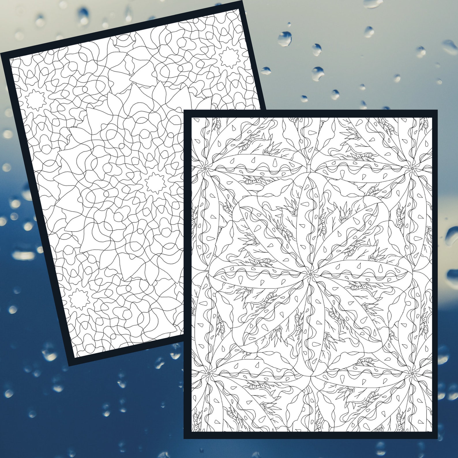 Printable Mandala Full Page Collage Coloring Pages Volume 1, Adult ...
