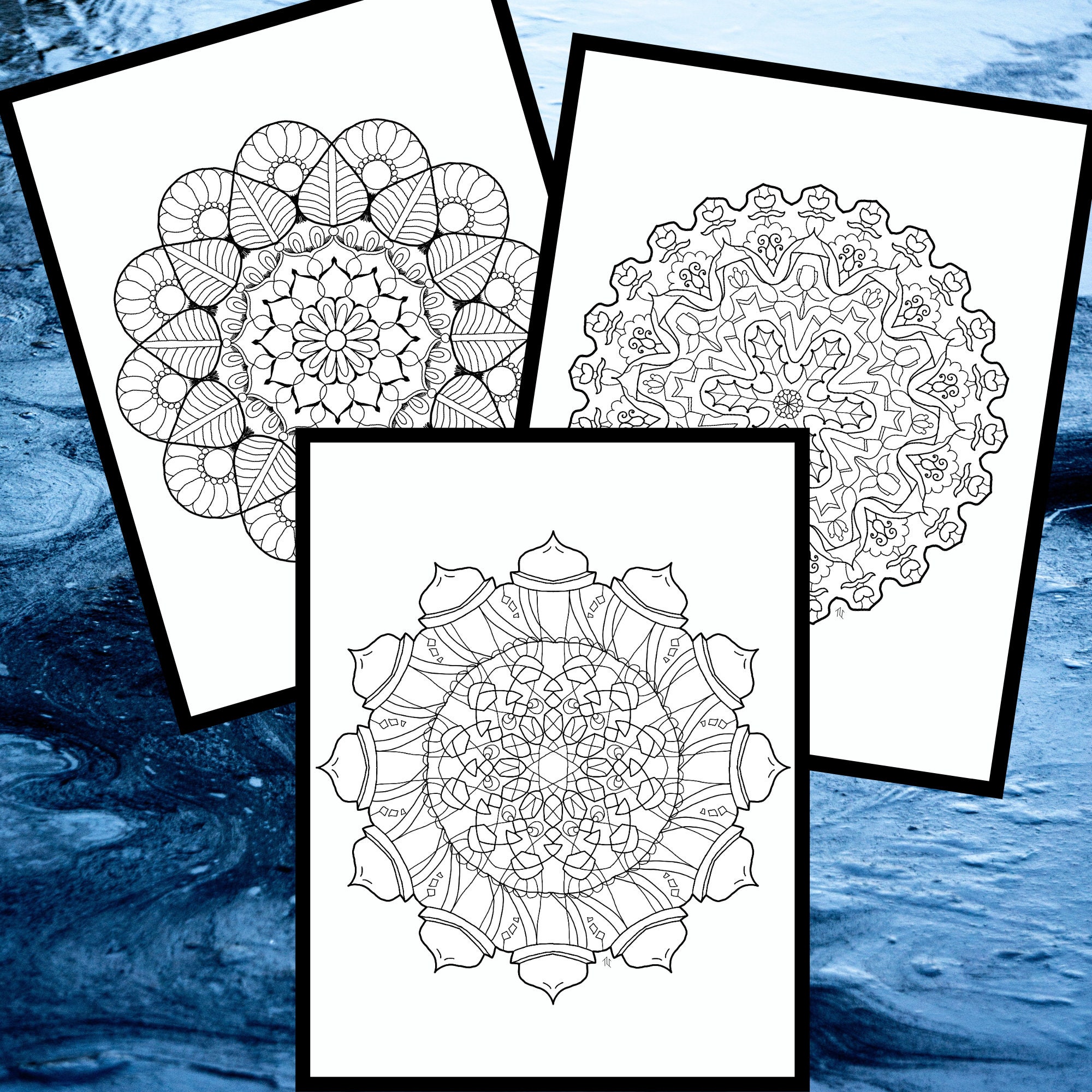 Printable Mandala Coloring Pages Volume 2, Adult Coloring Pages ...