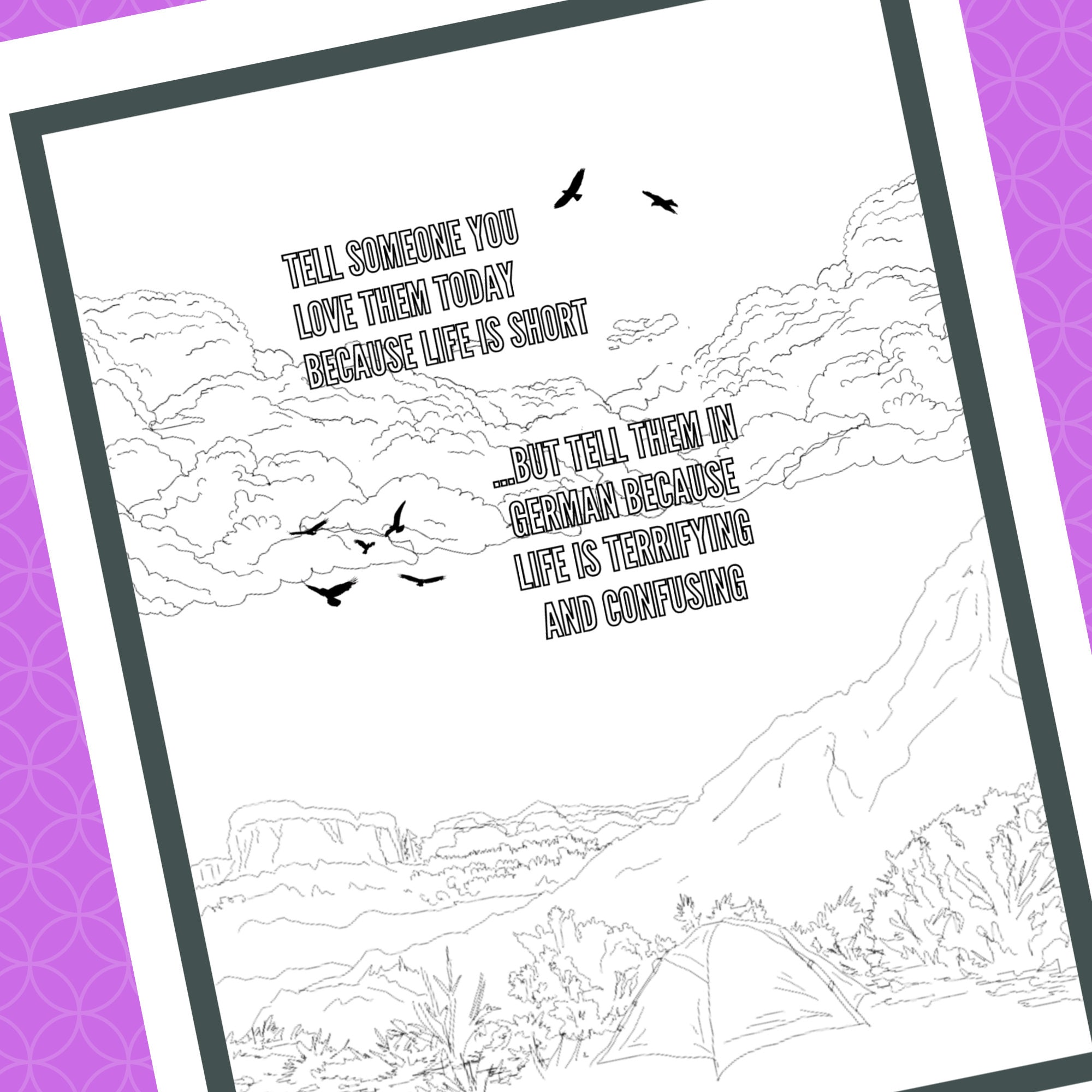 Printable "now That's Punny- Volume 8" Coloring Pages; Stress Relief ...