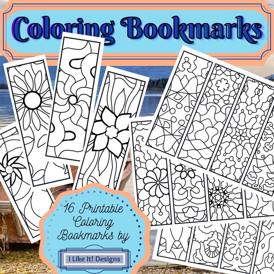 16 Printable Coloring Bookmarks of Easy Mandalas to Color VOLUME 1,fun ...