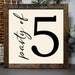 Party of Family Sign Family Number Sign Farmhouse Style Home | Etsy